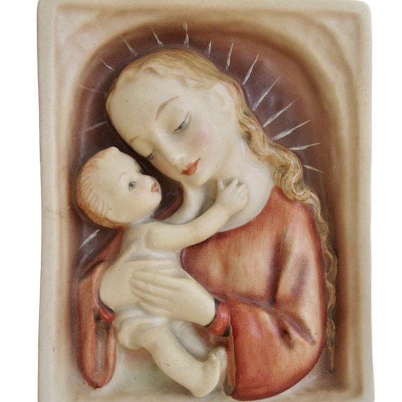 Goebel | Accents | Hummel Goebel Madonna W Child Plaque Crown Mark Post ...